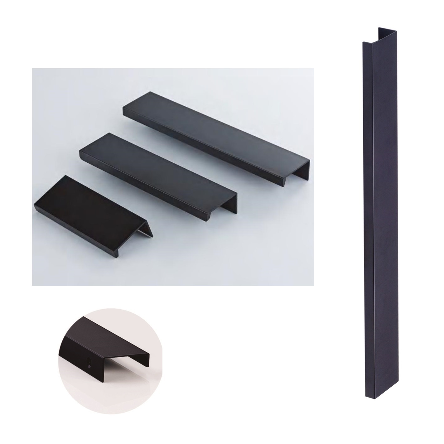 Aluminum Profile Handle Wardrobe Pull - AMBA HARDWARE CO., LTD